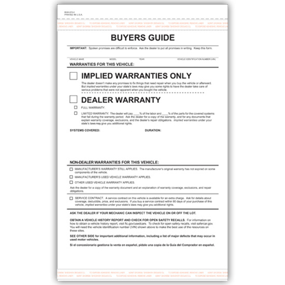 Buyers Guide Forms | BF&S